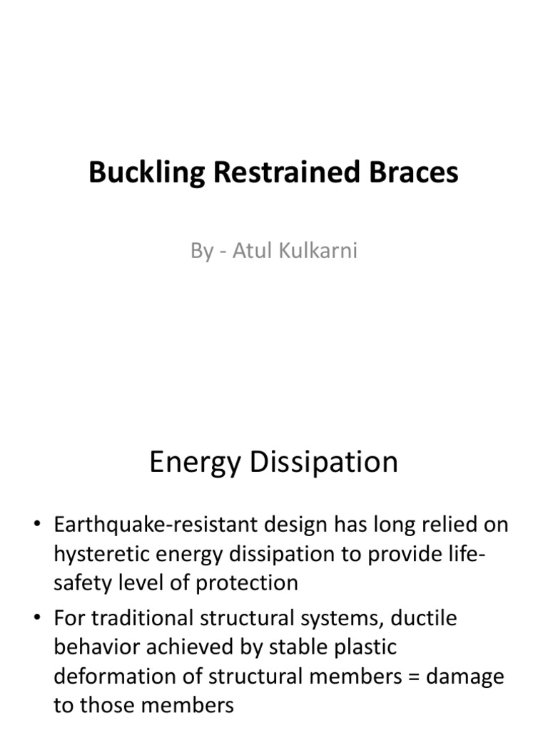 Buckling Restrained Brace | PDF | Buckling | Structural Engineering