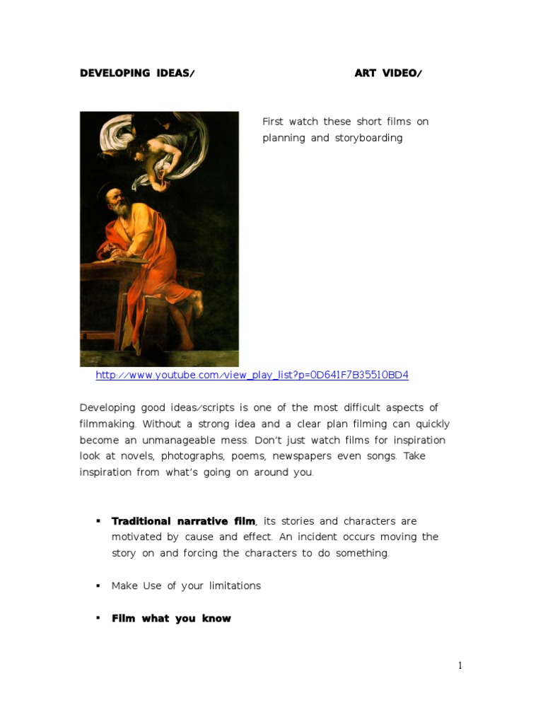 Developing Ideas Art Video::// - . / - ? 0 641 7 35510 4 WWW Youtube ...