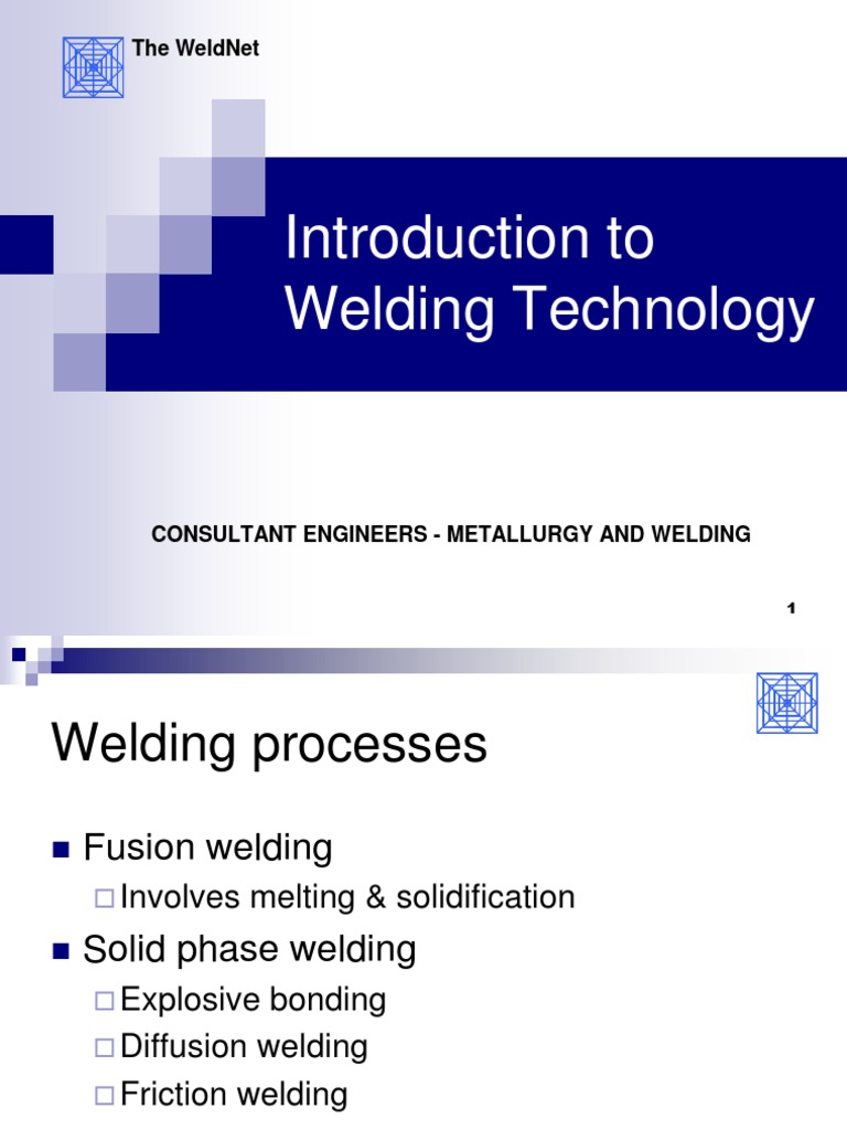 Introduction To Welding Technology: The Weldnet | PDF | Welding ...