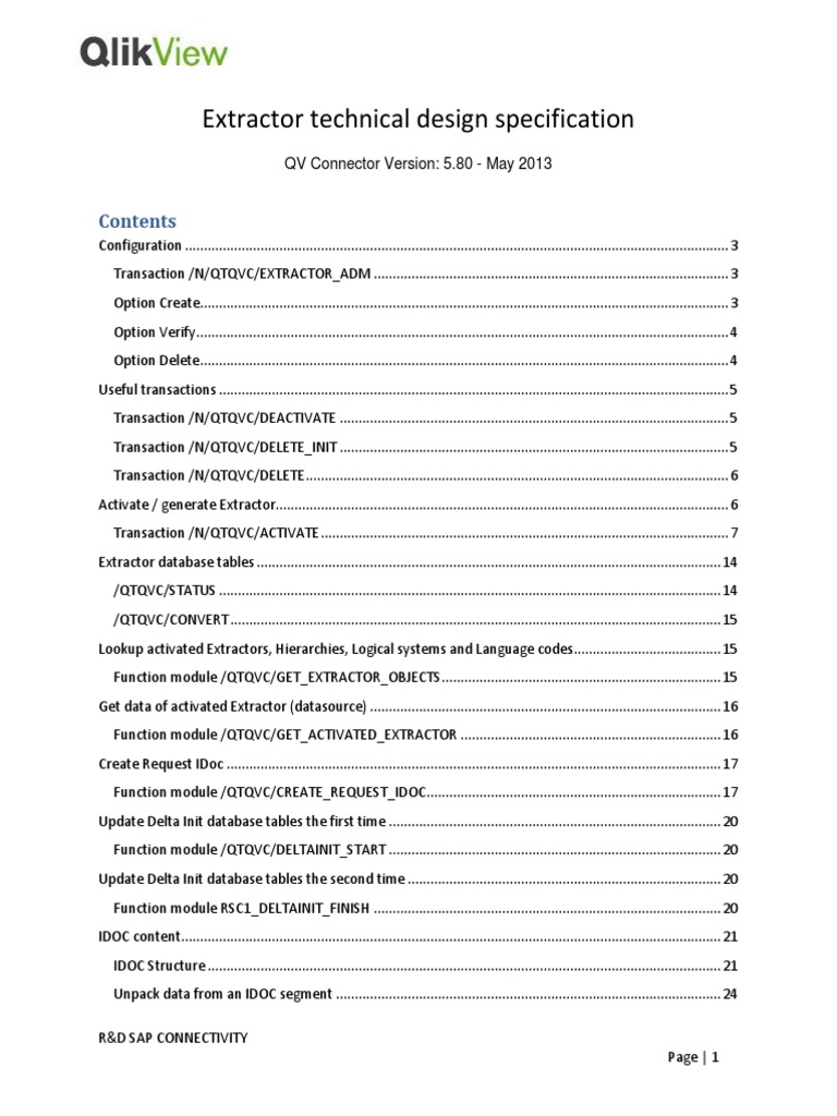 SAP Extractor Design Spec Guide | PDF | Parameter (Computer Programming ...