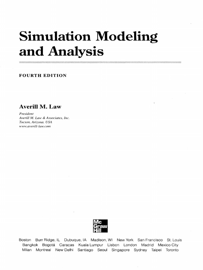 Simulation Modeling and Analysis: Averill M. Law | PDF | Probability Distribution | Statistics