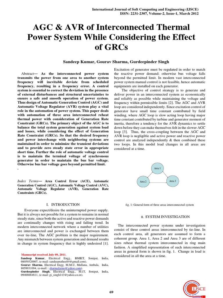 Agc Avr Grcs India | PDF