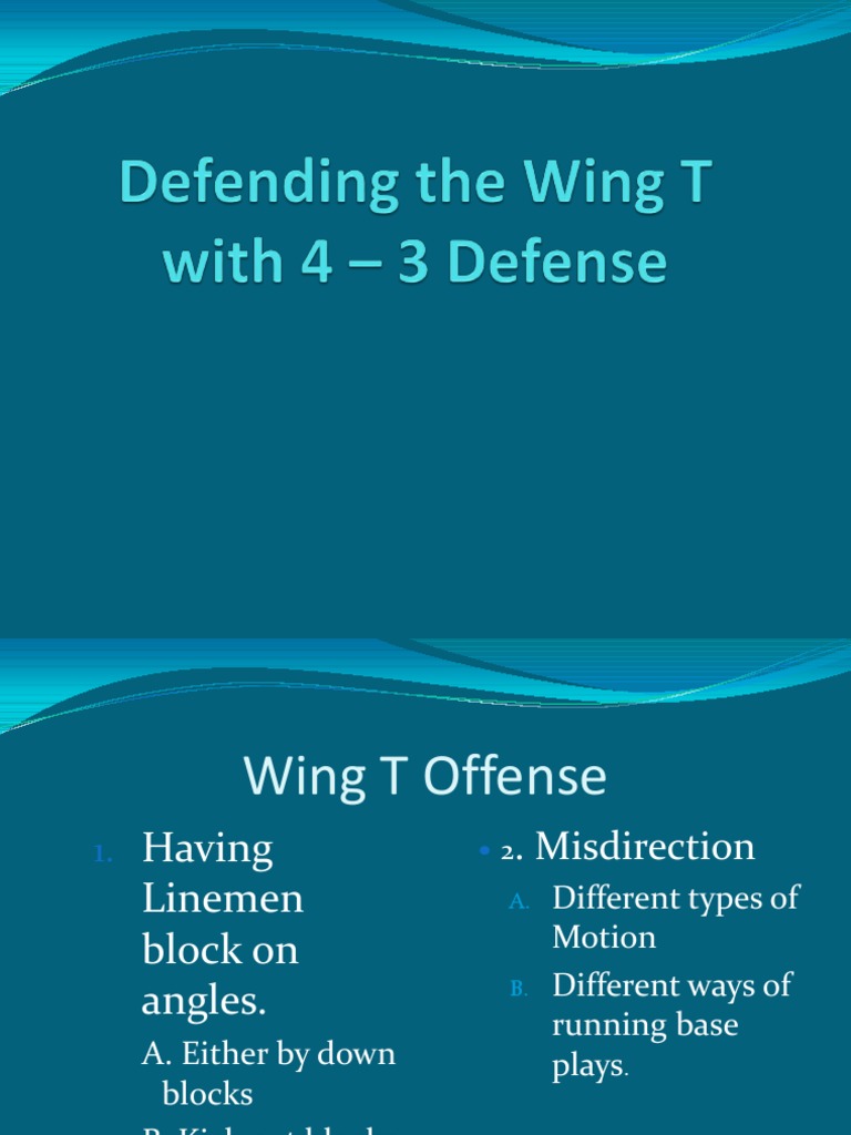 Wing T Offense Strategies and Defense | PDF | Sport Variants | Team Sports
