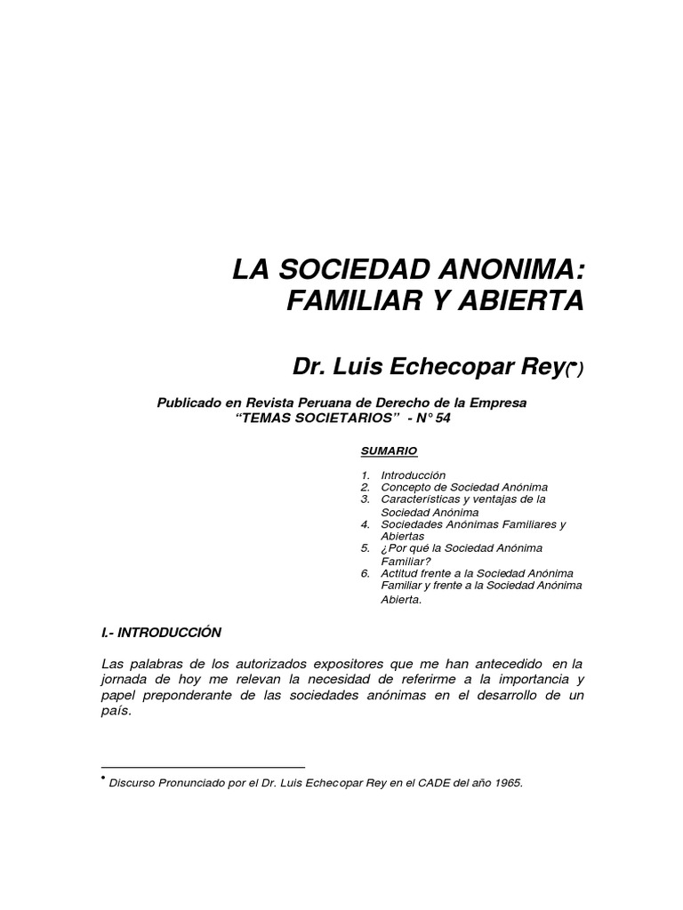 La Sociedad Anonima PDF | PDF | Compartir (Finanzas) | Sociedad de responsabilidad limitada