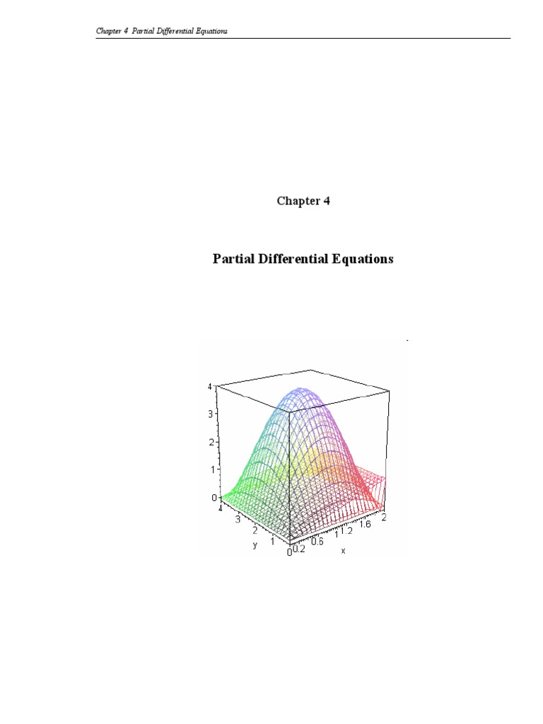 Chapter 4 Partial Differential Equations | PDF | Heat Transfer | Heat