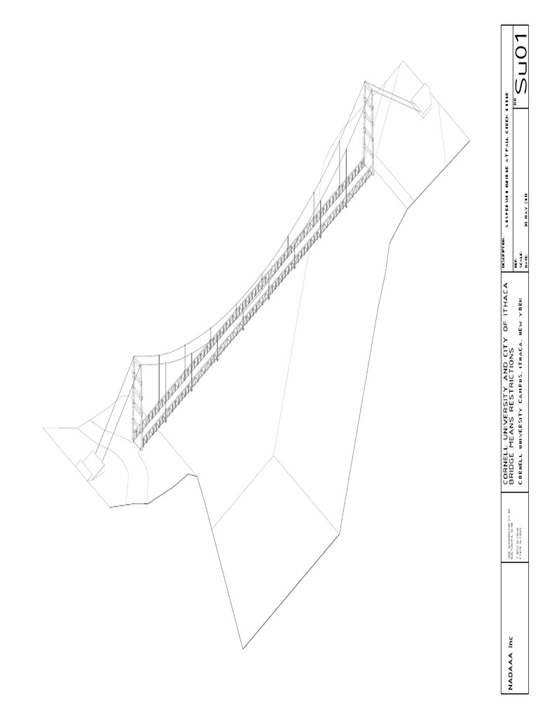 01 Suspension Bridge Drawings | PDF | Cornell University | Bridge