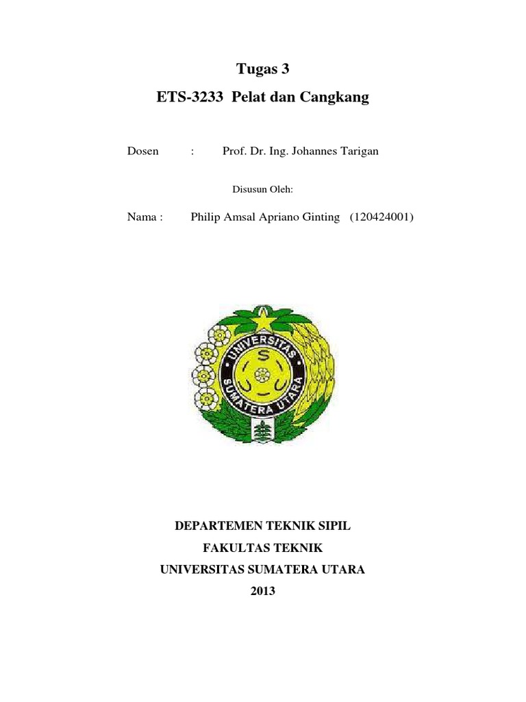 Tugas 3 Pelat Cangkang | PDF