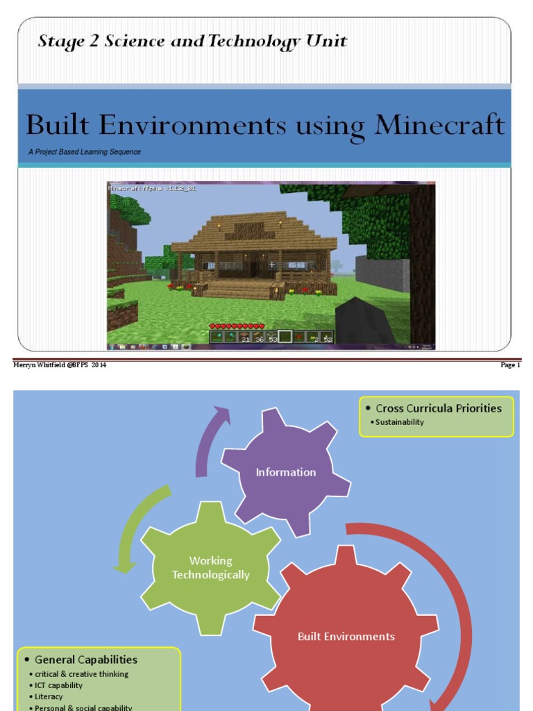 Stage 2 Science Unit Built Environs Using Minecraft | PDF | Design ...