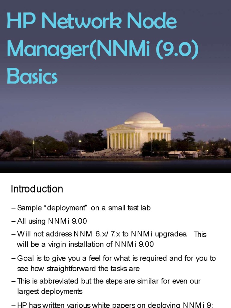 NNMi Introduction Slide Informative | PDF | Network Topology | Computer ...