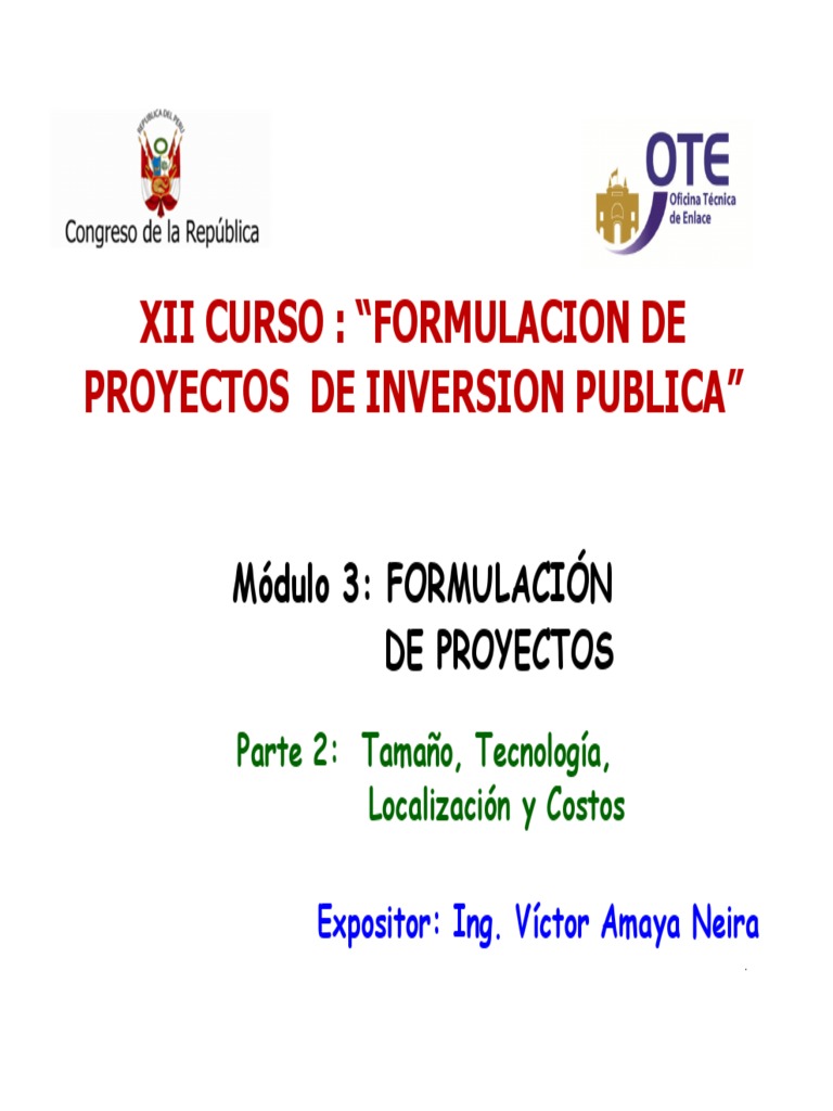 Modulo 3 Parte 2 Formulacion de Proyectos Victor Amaya Neira | PDF | Letrina | Presupuesto