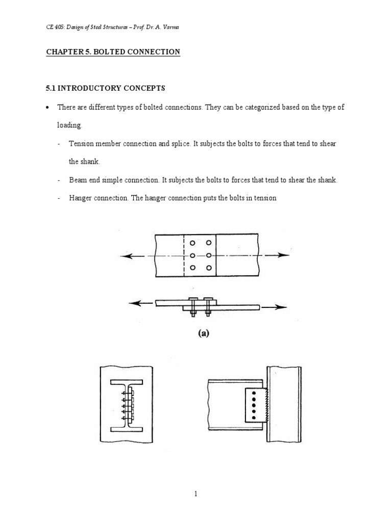 bolt design for steel connections as per AISC | Screw | Strength Of ...