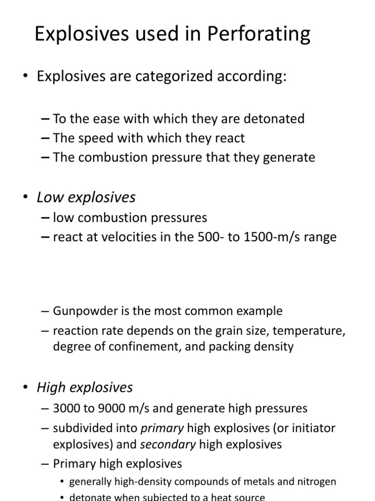 Perforating Gun Types | PDF | Explosive Material | Chemistry