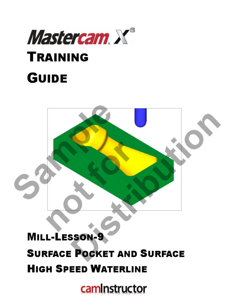 Mill Lesson 9 Sample | PDF | Icon (Computing) | Machine Tool