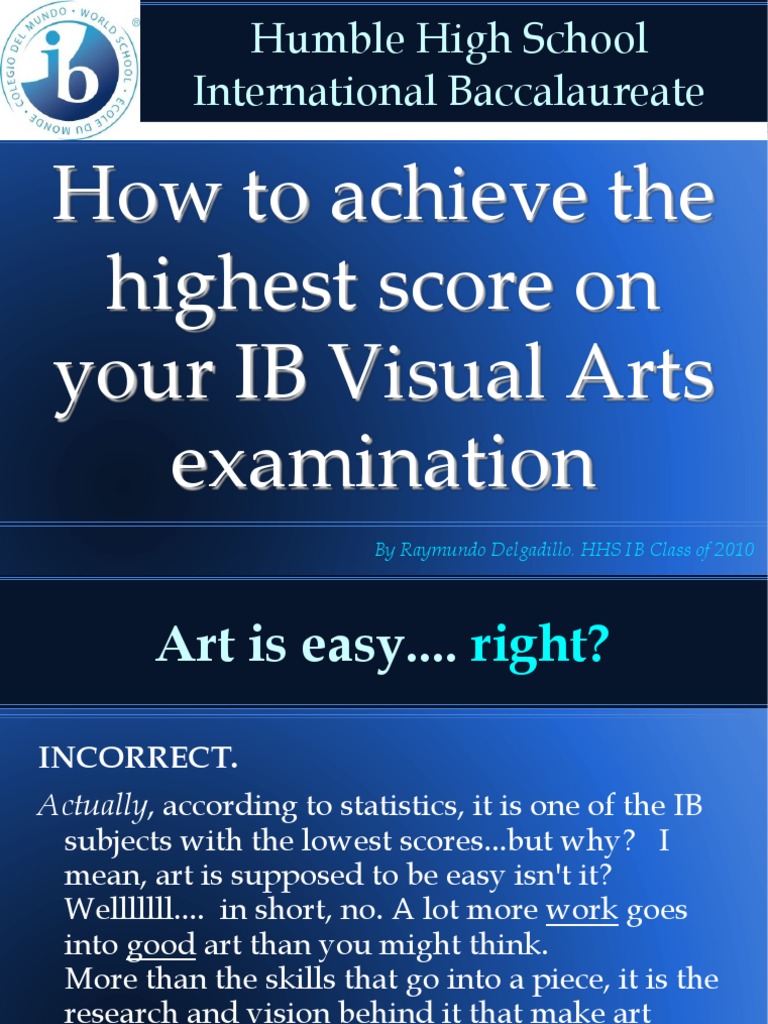 IB Art Presentation | PDF | Paintings | Test (Assessment)