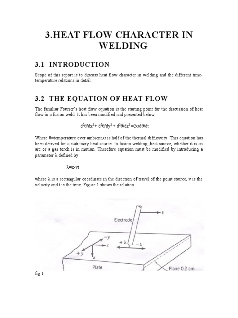 3.heat Flow Character in Welding | PDF | Heat Transfer | Equations