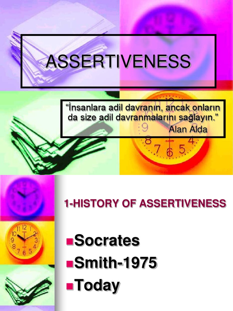 Assertiveness Ppt | Self Esteem | Psychotherapy