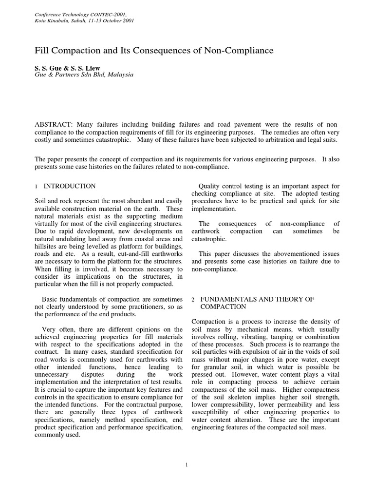 Fill Compaction PDF | PDF