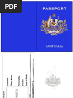 Blank Australia Passport Template | PDF | Law