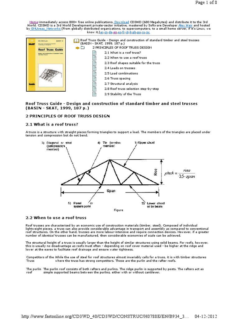 Roof Truss Design and Construction Guide | PDF | Truss | Roof