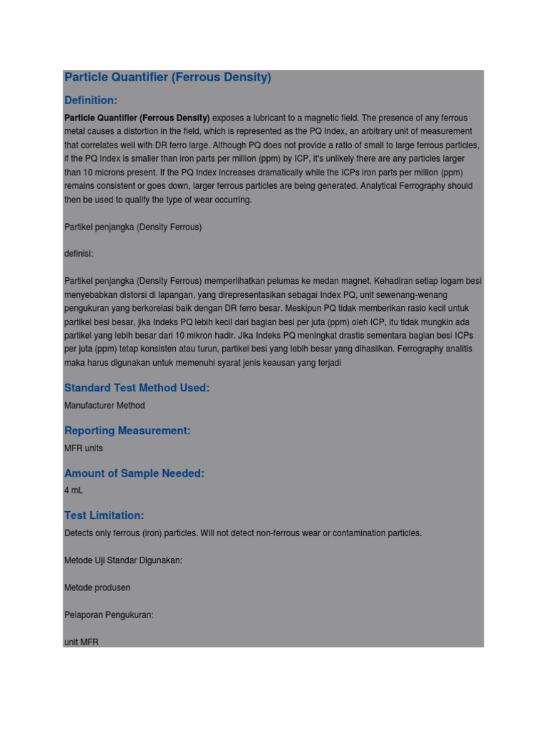 Particle Quantifier | PDF