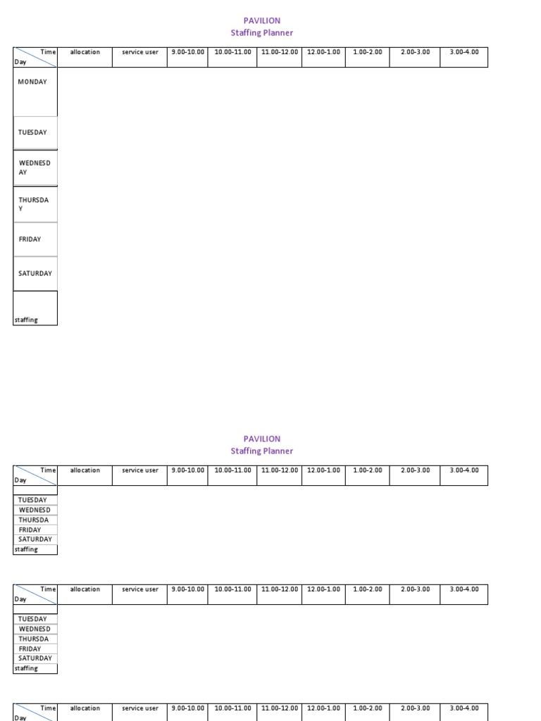 Staff Planner | PDF