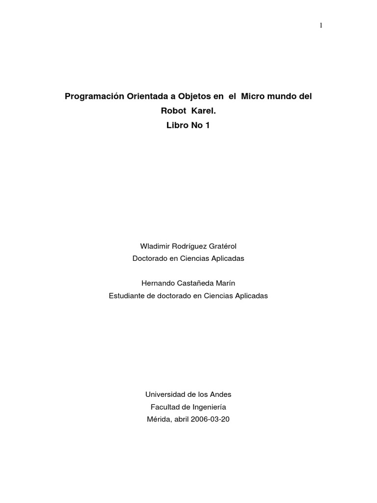 Karel Programming PDF | PDF | Robot | Robótica