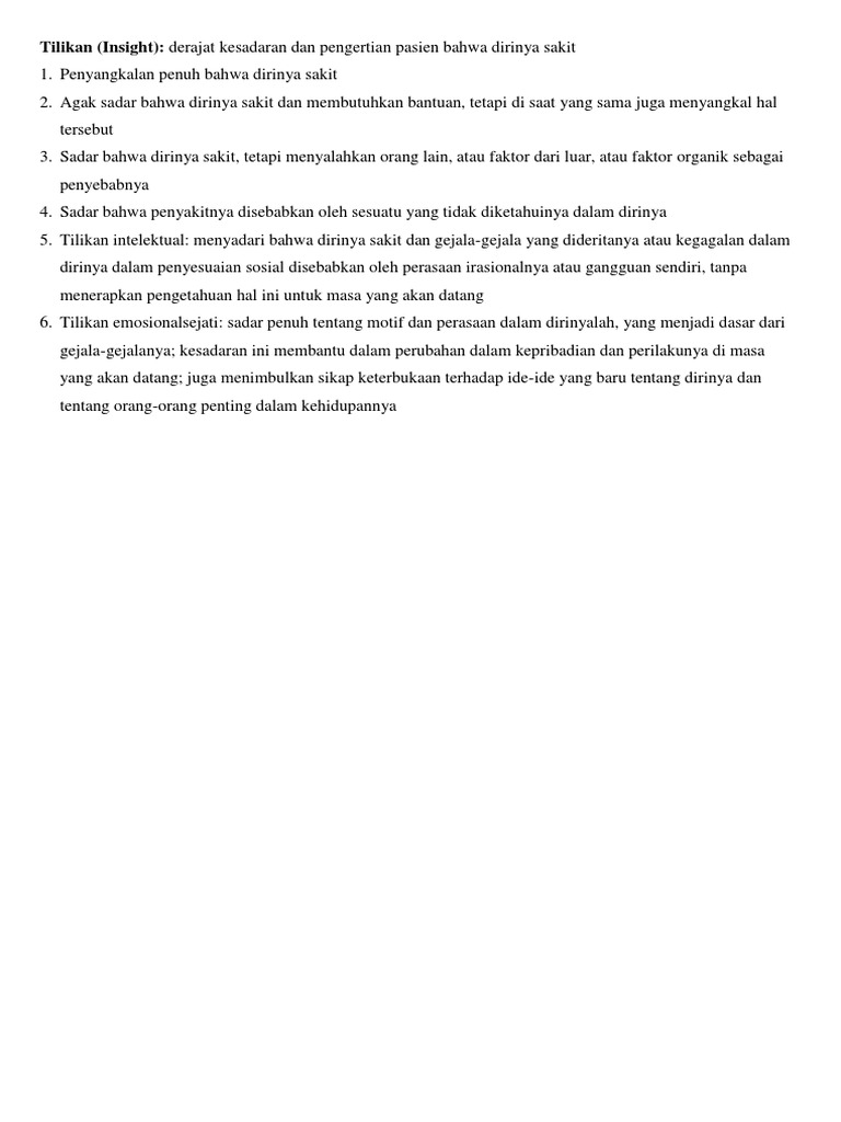 Daftar Tilikan | PDF