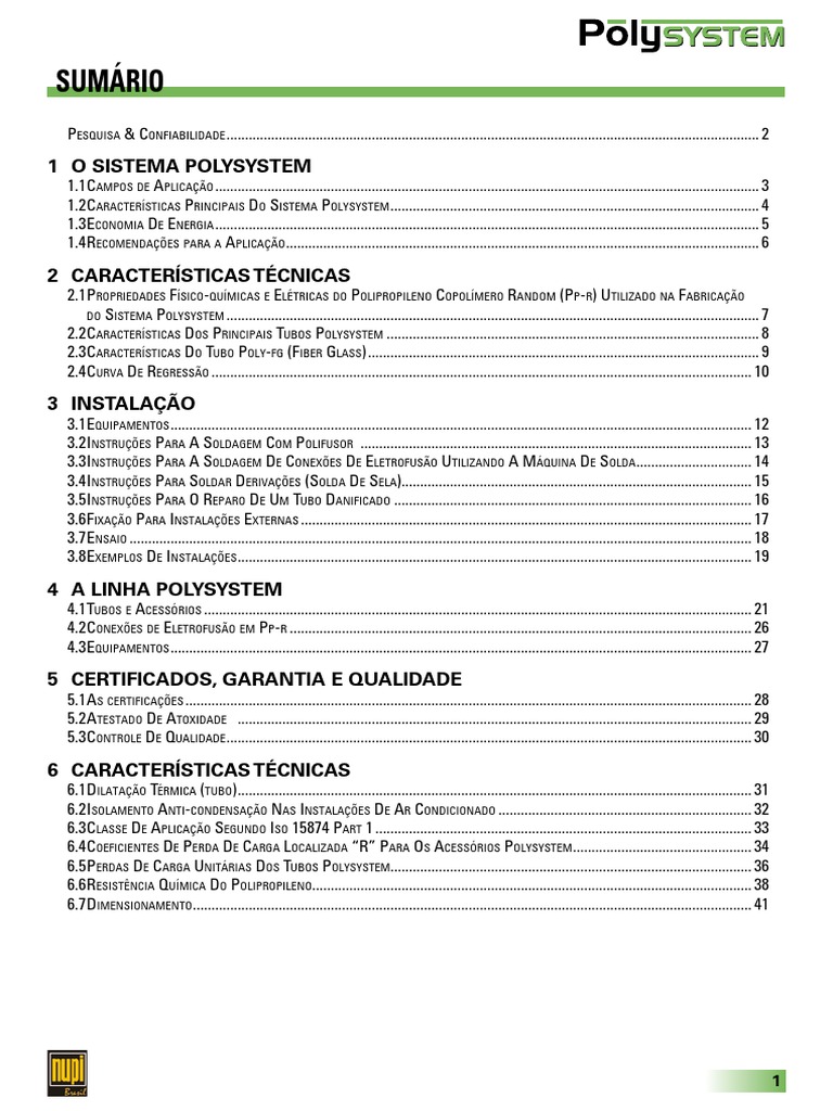 Diâmetros PPR | PDF | Condutor elétrico | Qualidade (negócios)