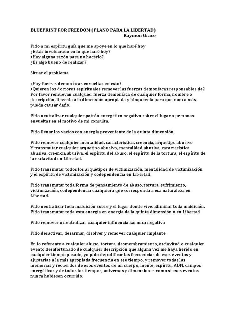 Blueprint For Freedom | PDF | Alma | Libertad