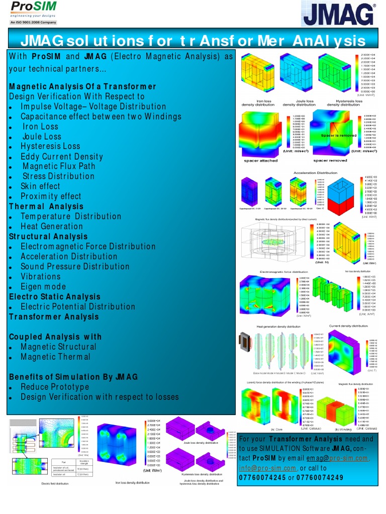 Transformer Analysis with JMAG Solutions | PDF
