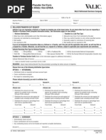 VALIC Cash Distribution Form | PDF | Individual Retirement Account ...