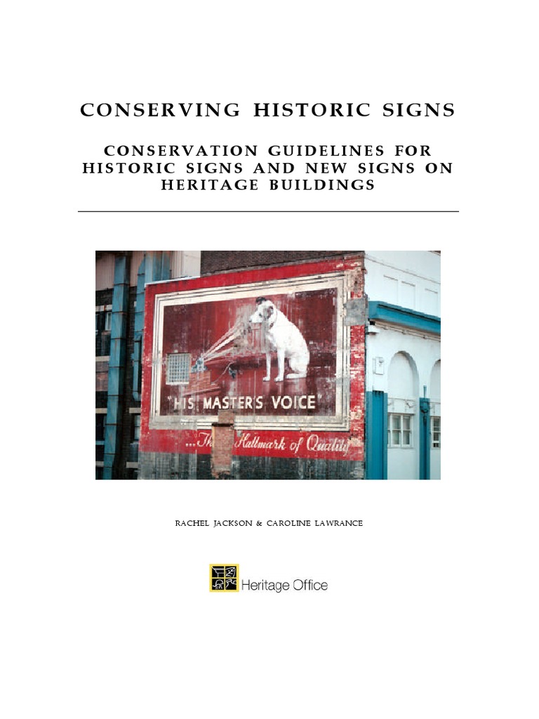 Historicsigns | PDF | Paint | Cultural Heritage