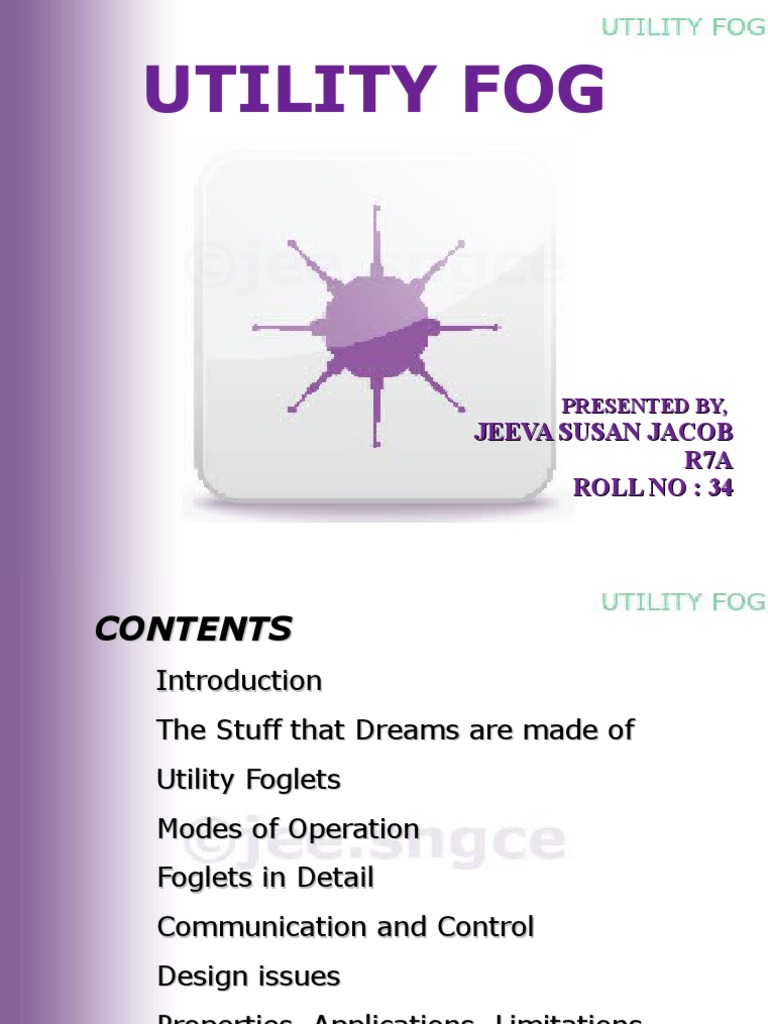 Utility Fog | PDF | Nanotechnology | Water