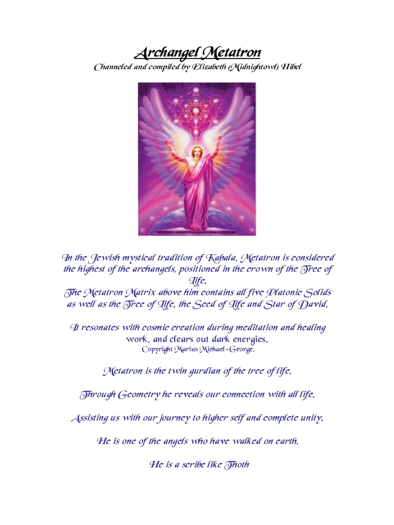 Archangel Metatron Manual | PDF