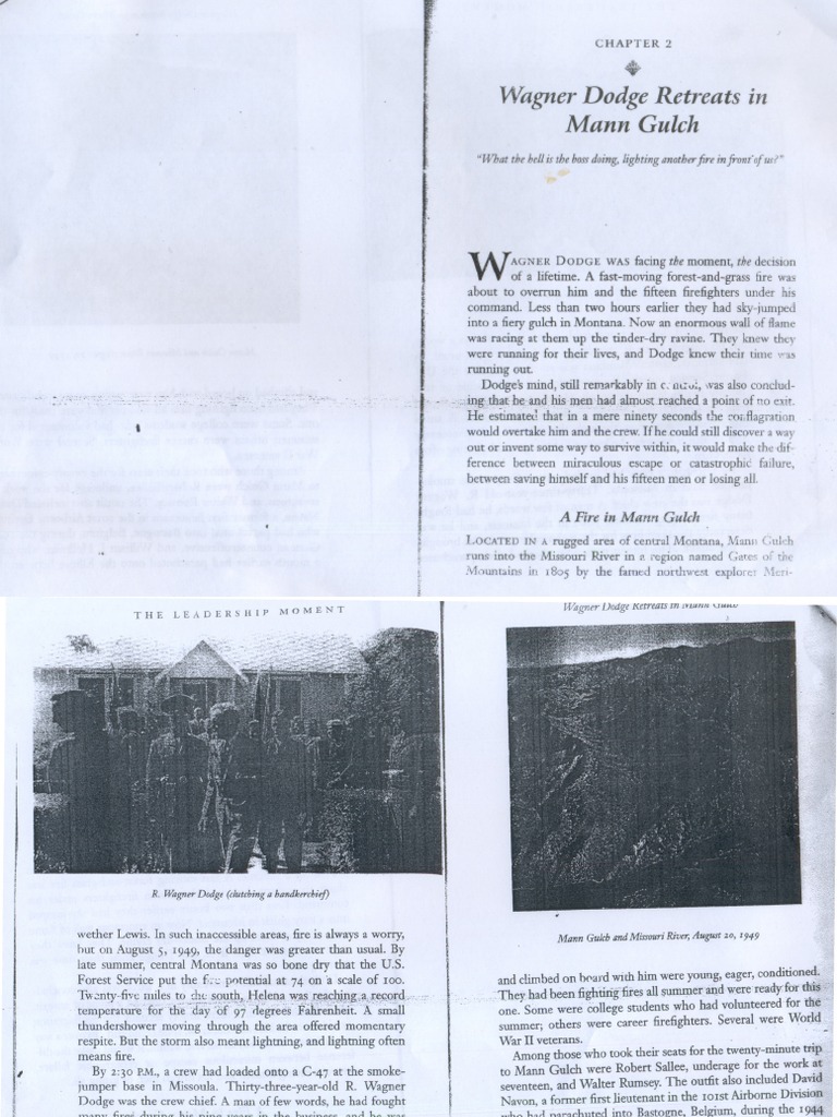 Wagner Dodge Retreats in Mann Gulch | PDF | Battle Of Gettysburg | Unrest