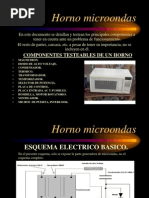 Partes Del Microondas | PDF | voltaje | Corriente eléctrica