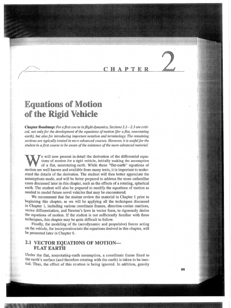 Modern Spacecraft Dynamics And Control Chapter 2 Scan Pdf Aerospace Engineering Flight