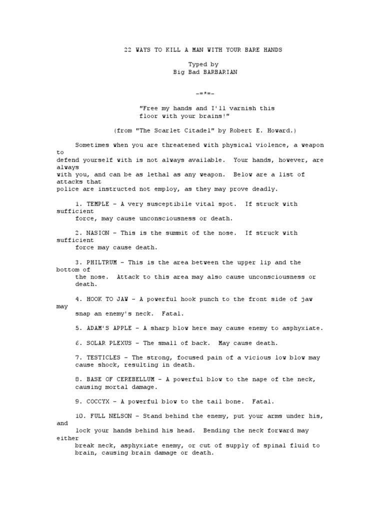 22-ways-to-kill-a-man-with-your-bare-hands-pdf