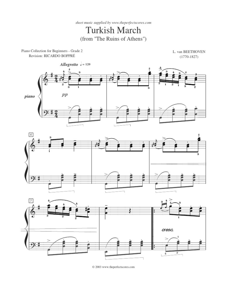 La Marcha Turca (Beethoven) | PDF