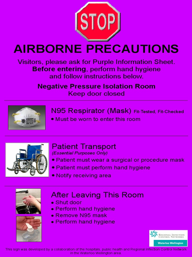 Airborne Precaution | PDF | Infection Control | Tuberculosis