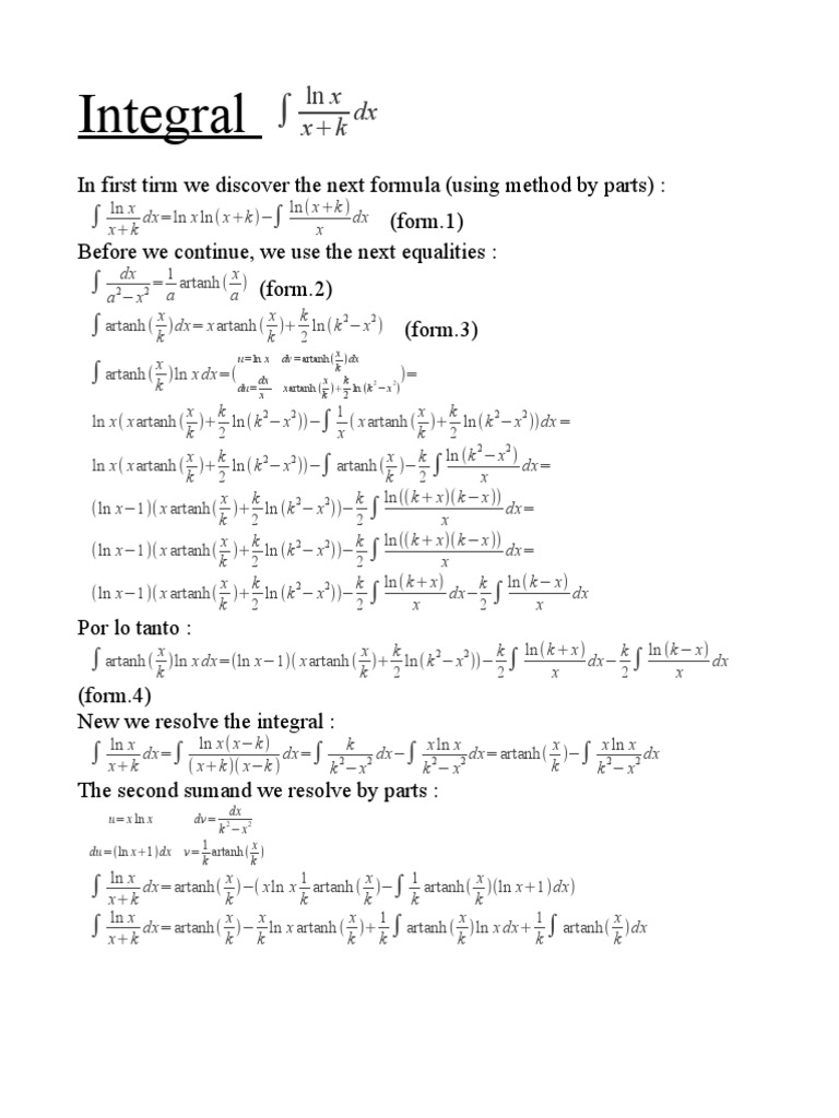 Advanced Integral Techniques | PDF