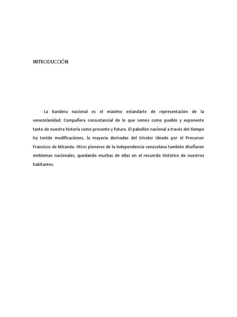 La Bandera Vzla | PDF | Símbolos nacionales | Bandera