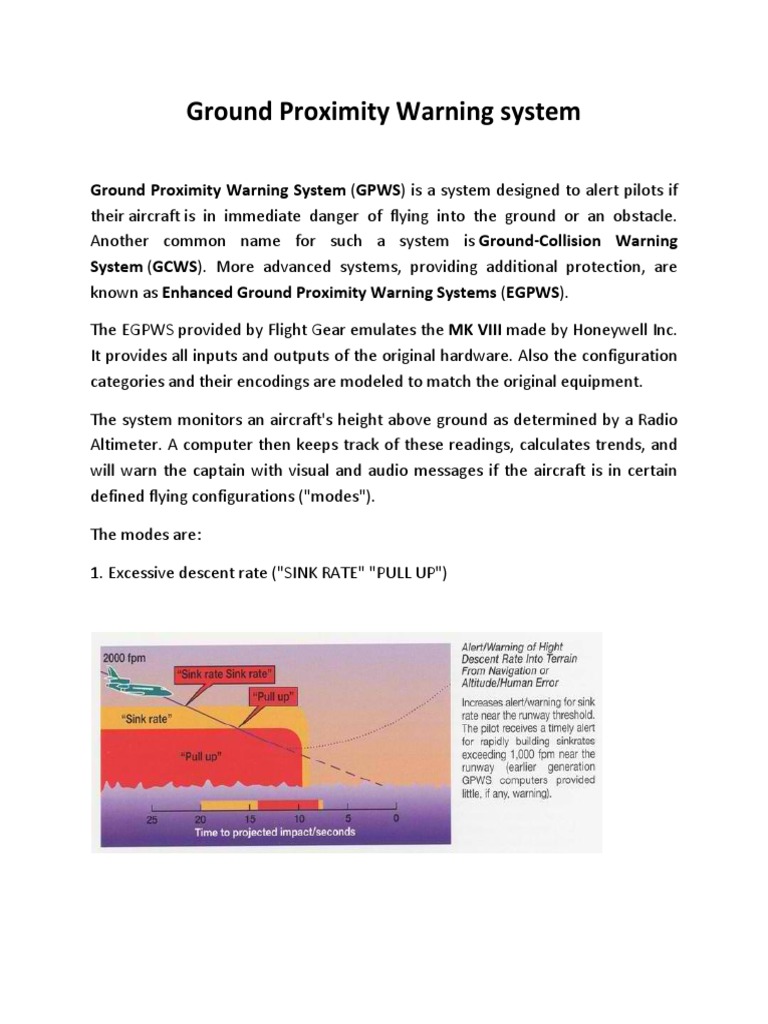 Pilot's Guide to GPWS Systems | PDF | Equipment | Systems Engineering