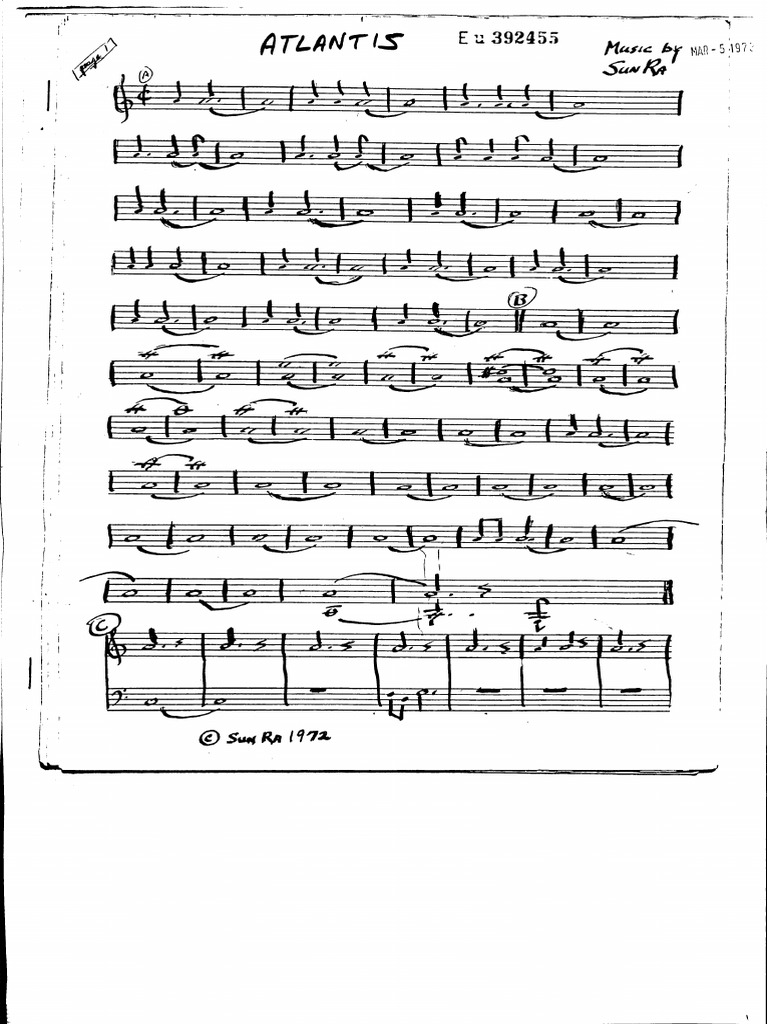 Atlantis - Sun Ra | PDF
