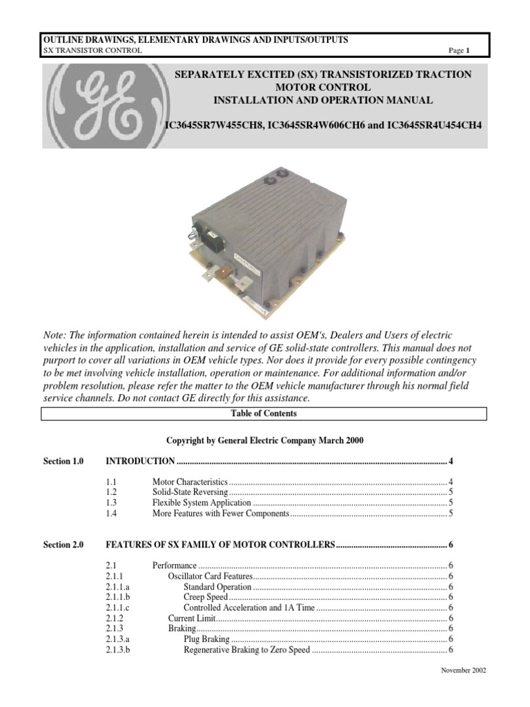 Fork Lift Ge Controller China Single Motor | PDF | Electronics ...