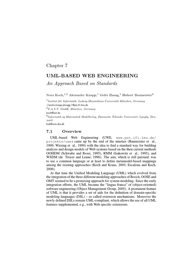 UWE - UML-based Web Engineering | PDF | Unified Modeling Language | Use Case