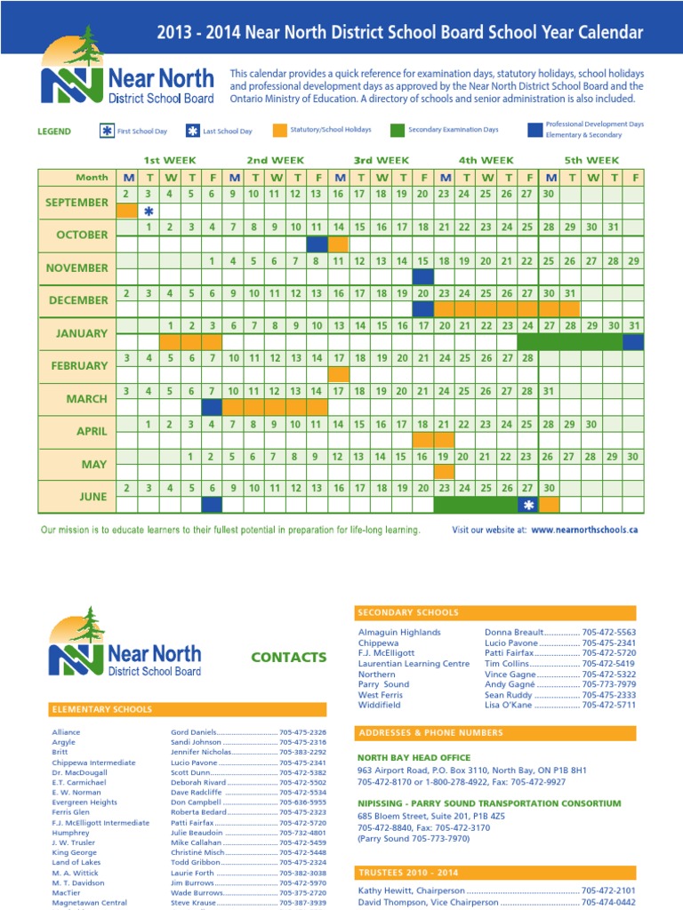 School Calendar | PDF | Career & Growth