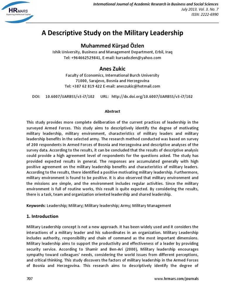 Military Leadership PDF | PDF | Leadership | Military