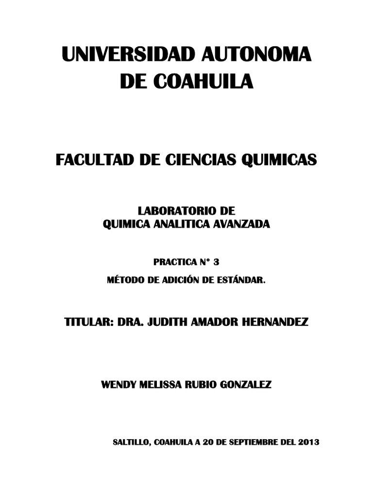 Reporte de Qaa (Pract 3) | PDF | Solución tampón | Mole (Unidad)
