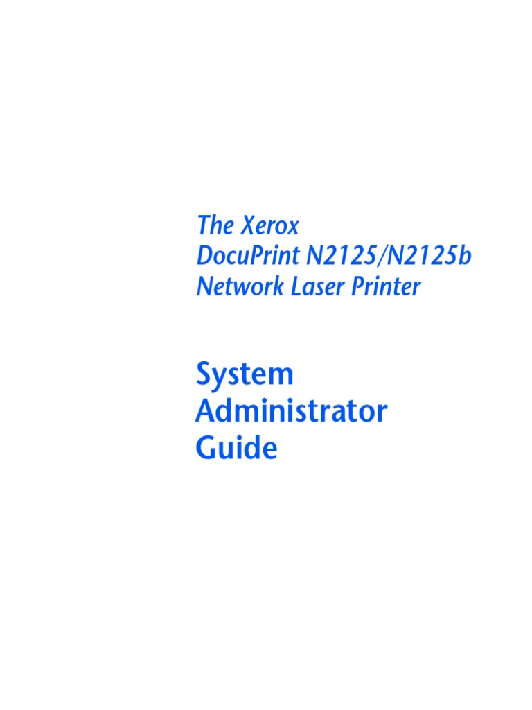 System Admin Guide | Download Free PDF | Menu | Printer (Computing)